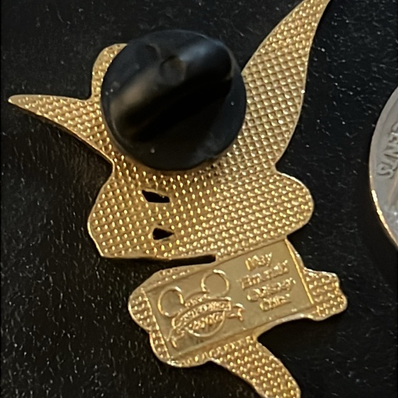 Disney | Jewelry | Vintage Disney Tinker Bell Fairy Enamel Trader Lapel ...